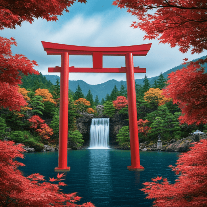8 ft Japanese Torii Gate | Wooden Garden Gate Myojin Style ...