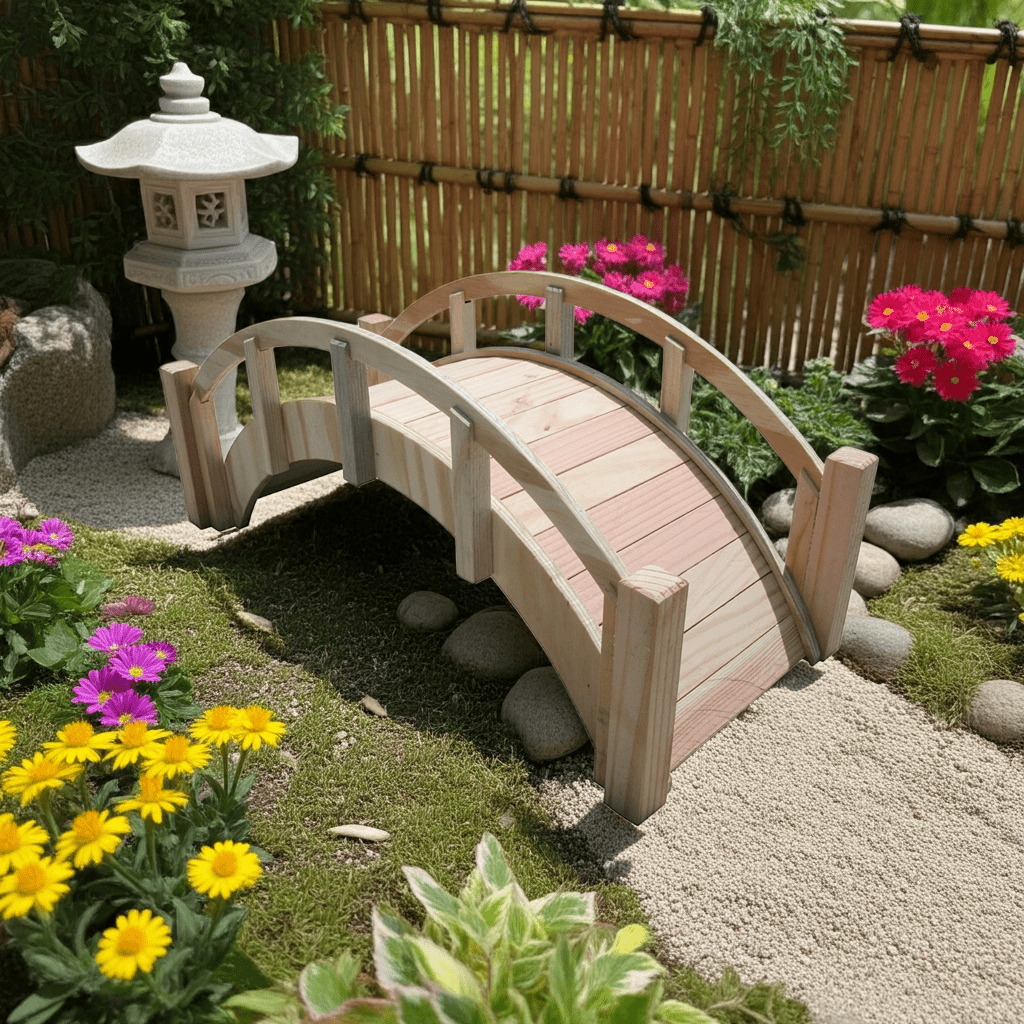 Miniature Japanese Garden Bridge 25 In.Unfinished-SamsGazebo ...