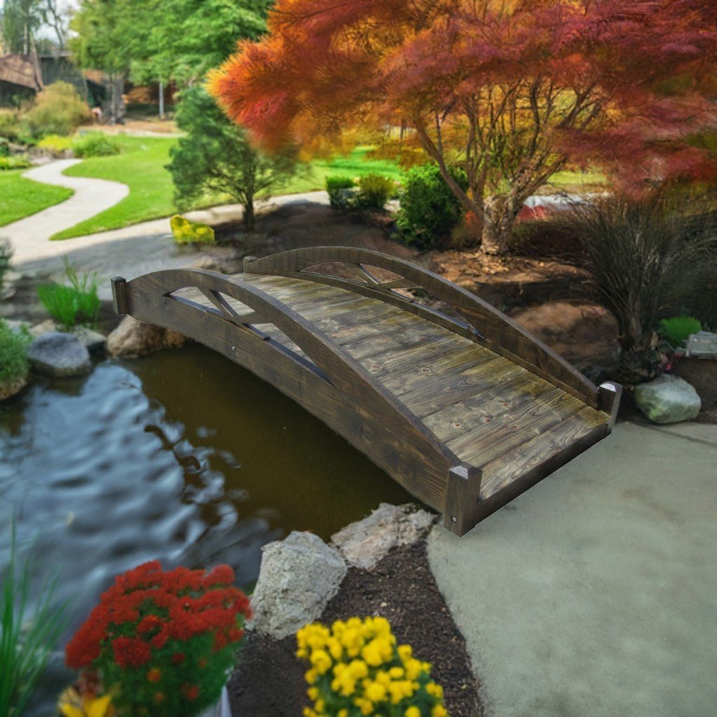 6 ft Handcrafted Garden Bridge | Musashi Dual-Sword Design ...