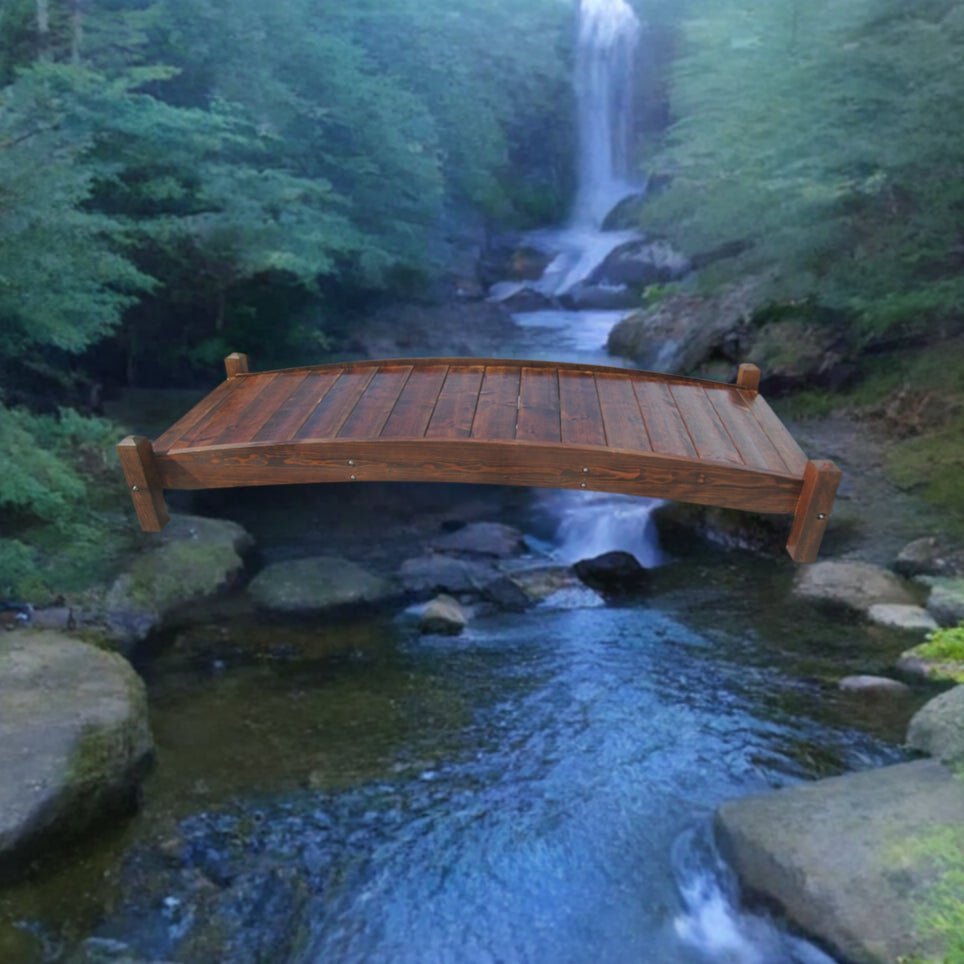 10 ft Commercial Grade Garden Bridge | Zen Low-Profile Design ...