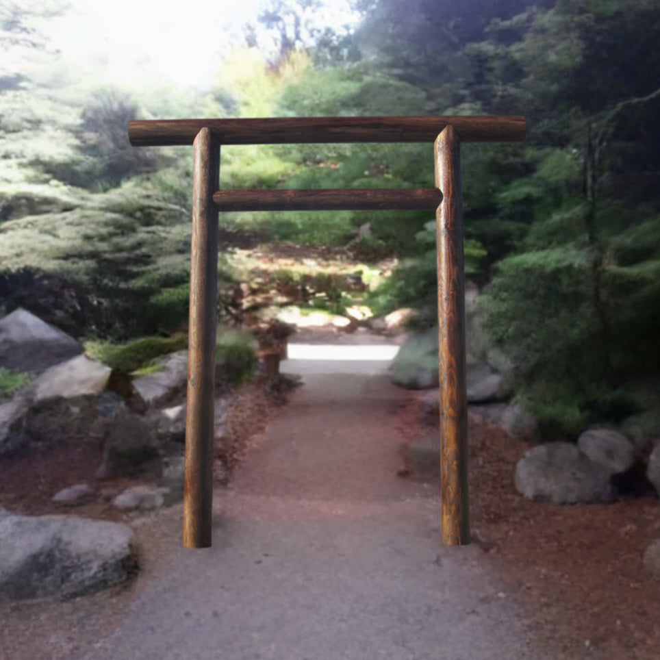 Torii - Japanese Torii Gate 8 Foot Shinmei Style